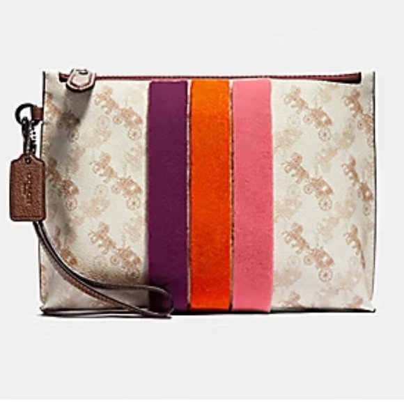 Coach | Bags | Coach Charlie Pouch With Horse And Carriage Print And ...